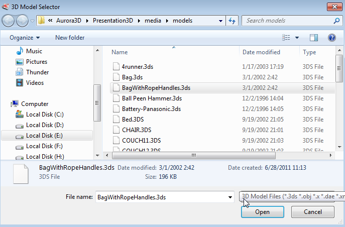 How To Import 3D Model And Change Properties By Aurora3D AURORA3D 
